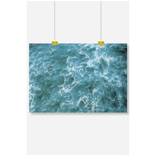 Постер на стену для интерьера Postermarkt Вода океана, размер 70х100 см, постеры картины для интерьера в тубусе
