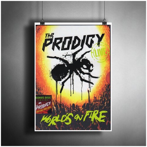 Постер плакат для интерьера "Музыка: Британский музыкальный коллектив The Prodigy (Продиджи)"/ Декор дома, офиса, комнаты A3 (297 x 420 мм)