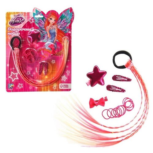 Подарочный набор аксессуаров для волос, розовый, WINX./В упаковке шт: 1