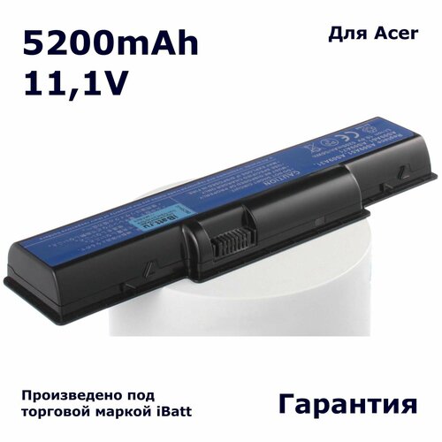 Аккумулятор iBatt 5200mAh, для E525 E725 Aspire 5732Z eMachine G525 5541G 5541 E527 5732ZG G725 5532