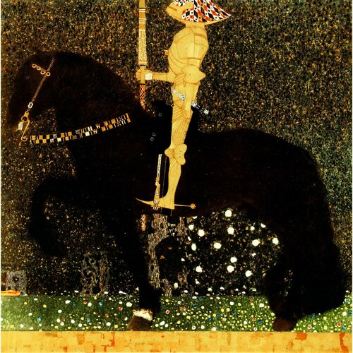 Модульная картина "Золотой рыцарь" Густав Климт (Размер: 70х70см (70х70))