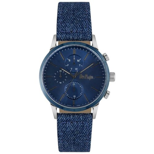 Наручные часы Lee Cooper Casual, синий, серебряный