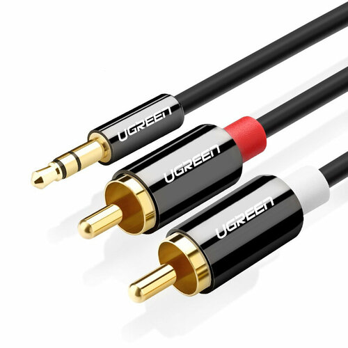 AUX Кабель Mini-Jack-2RCA (папа-папа) UGREEN 1,5 метра