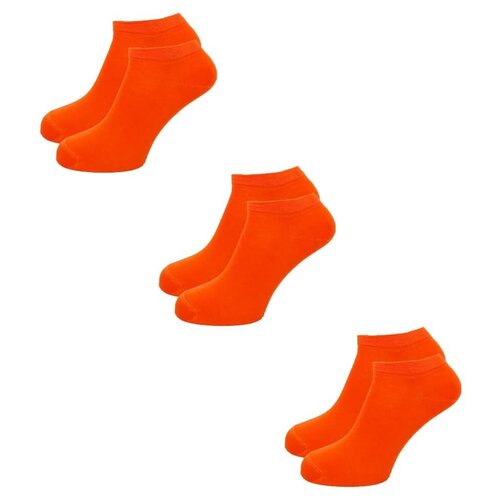 Носки LorenzLine, 3 пары, размер 37/40, оранжевый
