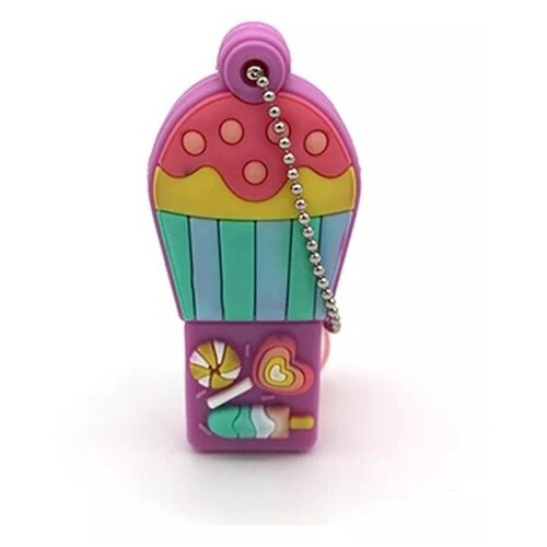 USB Флешка мультяшная детская Воздушный шар со сладостями 32 ГБ