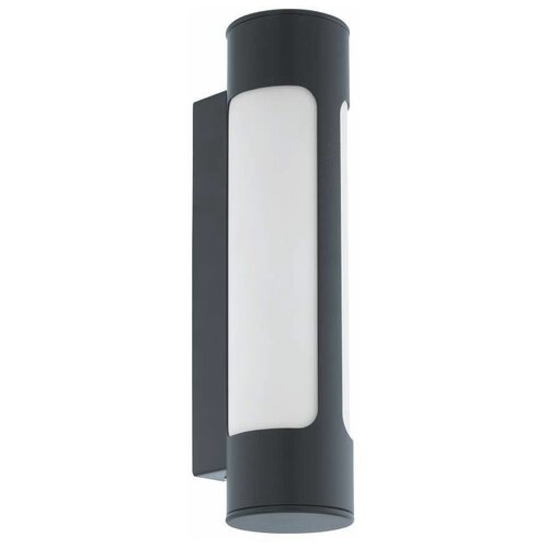 EGLO Уличный настенный светильник Tonego 97119 светодиодный, 12 Вт, лампы: 2 шт., цвет арматуры: черный, цвет плафона белый