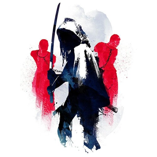 Интерьерный постер на стену картина для интерьера в подарок плакат "Michonne" размера 50х70 см 500*700 мм репродукция без рамы в тубусе