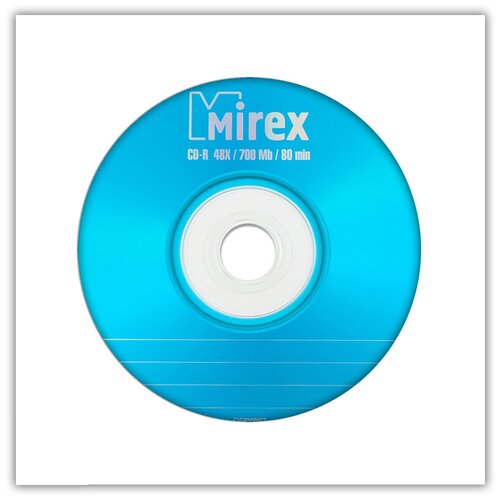 Диск CD-R 700Mb 48x Mirex Standard, в бумажном конверте с окном, 1 шт.