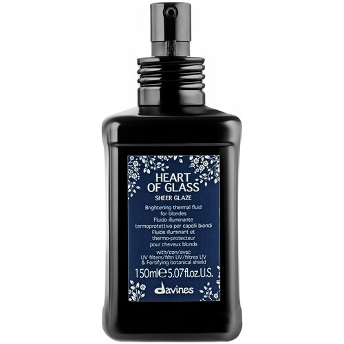 Davines Heart of Glass Sheer Glaze Флюид для абсолютного сияния блонд, 150 мл, бутылка