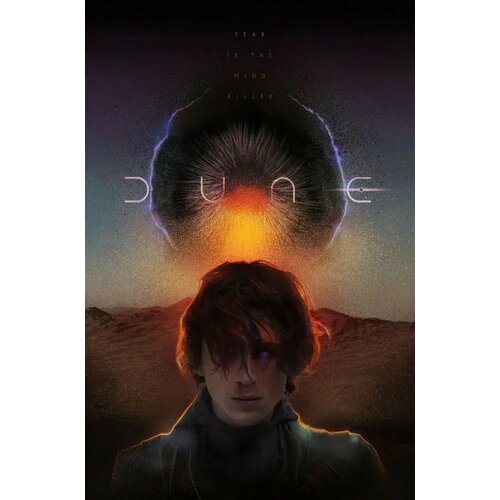Плакат, постер Dune, 2021. Дюна на холсте, размер 30х42см
