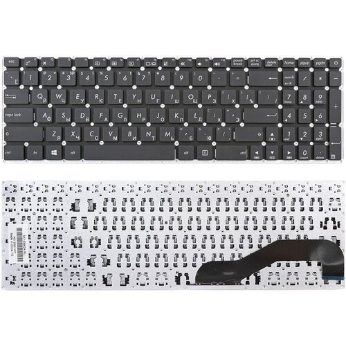 Клавиатура для ноутбука Asus K540, R540, X540 черная, без рамки