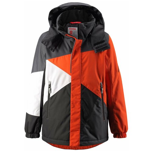 Куртка Reima, размер 98, черный, оранжевый