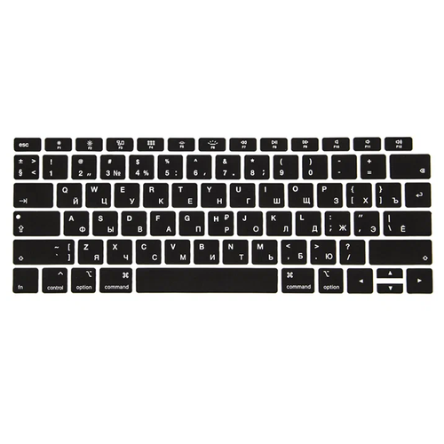 Накладка на клавиатуру Viva для Macbook Air 13 2018 - 2019 US, силиконовая, черная