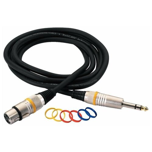 Rockcable RCL 30383 D7 F BA Кабель балансный XLR (F) - джек стерео, 3 м.