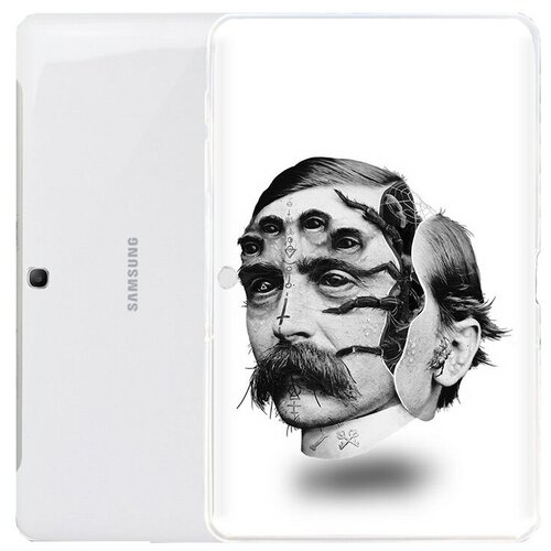 Чехол задняя-панель-накладка-бампер MyPads страшное лицо мужчины для Samsung Galaxy Tab 3 10.1 GT-P5200/P5210/P5220 противоударный