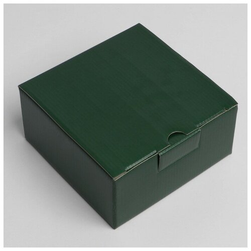 Коробка складная «Зеленая», 15 х 15 х 7 см