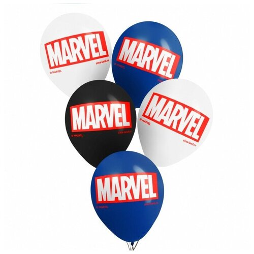 Воздушные шары цветные "MARVEL", Мстители, 12 дюйм (набор 25 шт) 7359258