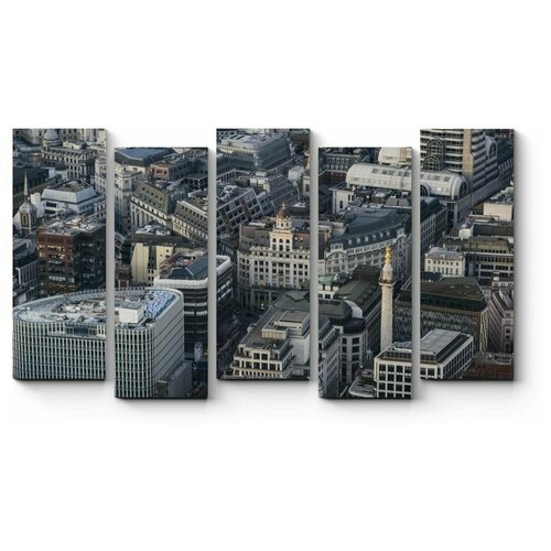 Модульная картина Вечерний Лондон с высоты 90x52