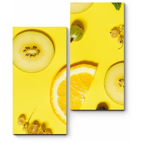 Модульная картина Солнечные фрукты 40x50