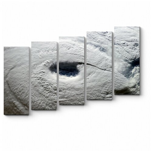 Модульная картина Циклон над Землей 180x126