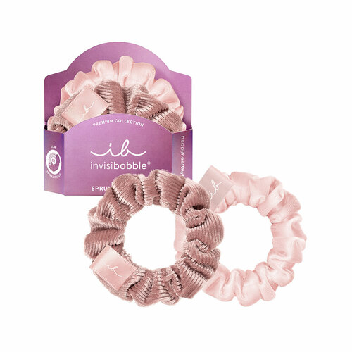 SPRUNCHIE SLIM PREMIUM La Vie en Rose резинки для волос Invisibobble 2 шт