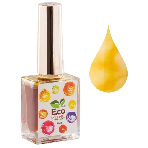 E.co nails краска для акварельного дизайна Nails Water Color, 12 мл