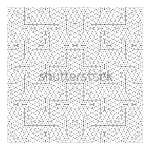 Постер на холсте Геометрическая симметричная композиция из треугольников 40см. x 40см.