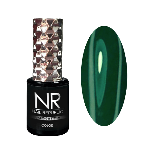 Nail Republic гель-лак для ногтей Color, 10 мл, 10 г, 109 темный желто-зеленый
