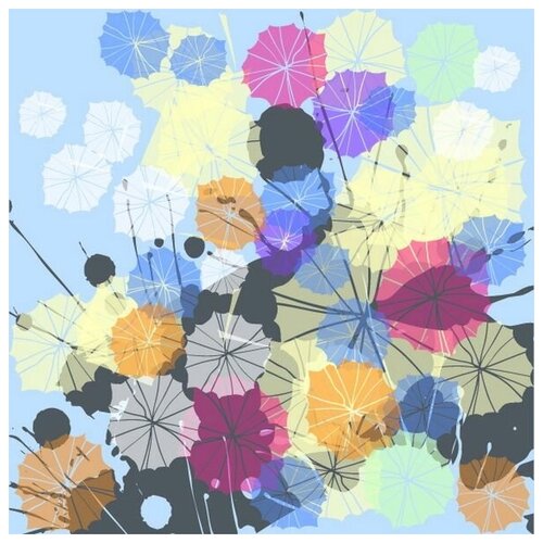 Постер на холсте Цветочная композиция (Flower Arrangement) №1 50см. x 50см.
