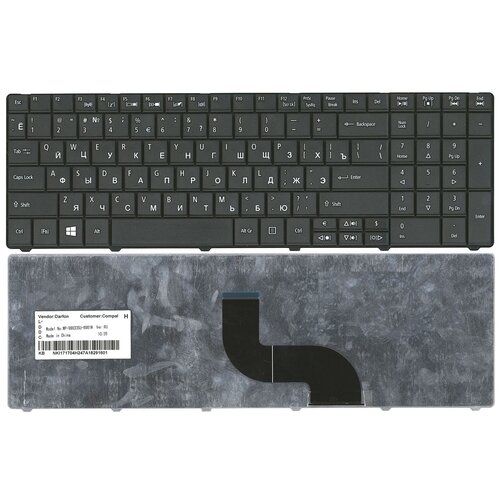 Клавиатура для Packard Bell EasyNote LE11 черная, версия 2