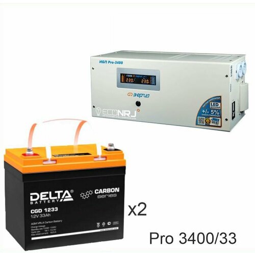 Энергия PRO-3400 + Аккумуляторная батарея Delta CGD 1233