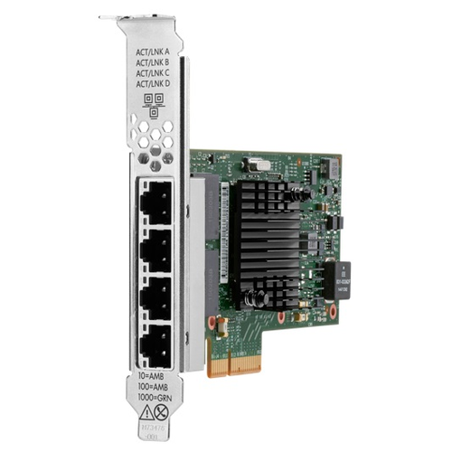 Сетевой адаптер HPE Intel I350-T4 Ethernet 1Gb 4-port BASE-T Adapter (for Gen10+) (P21106-B21)