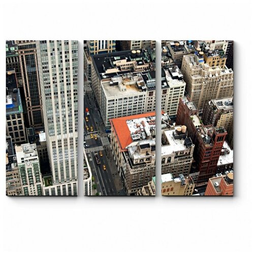 Модульная картина Пасмурный день в Нью-Йорке100x72