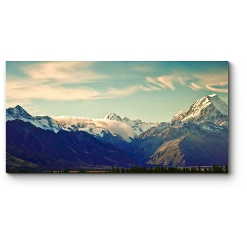 Модульная картина Горы Новой Зеландии 40x20