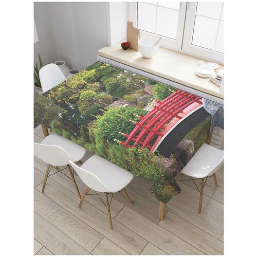 Скатерть прямоугольная JoyArty на кухонный стол "Лесной декор" из оксфорда, 120x145 см