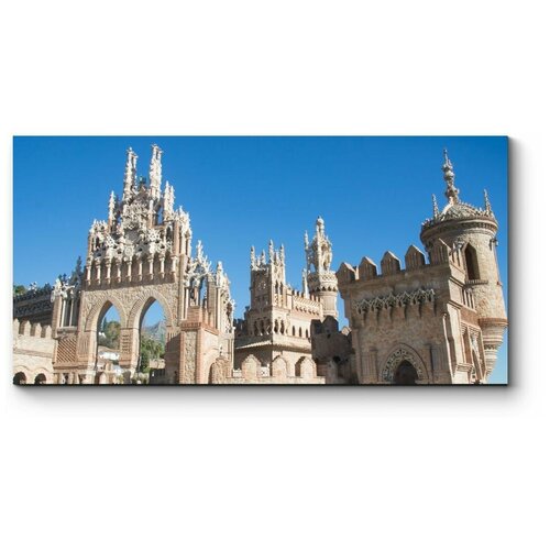Модульная картина Замок Коломарес в Испании100x50