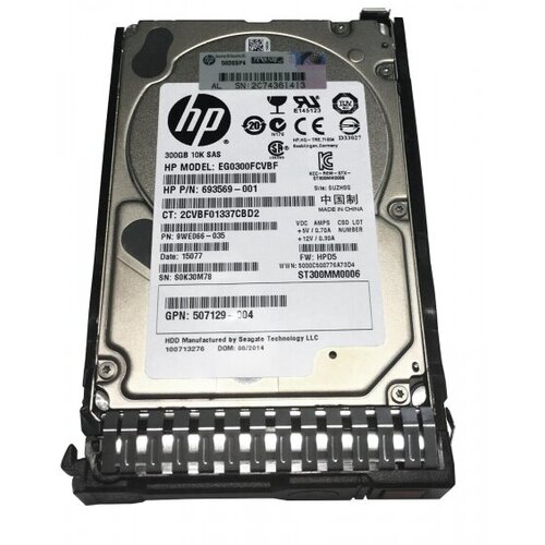 Жесткий диск HP 728712-B21 300Gb SAS 2,5" HDD