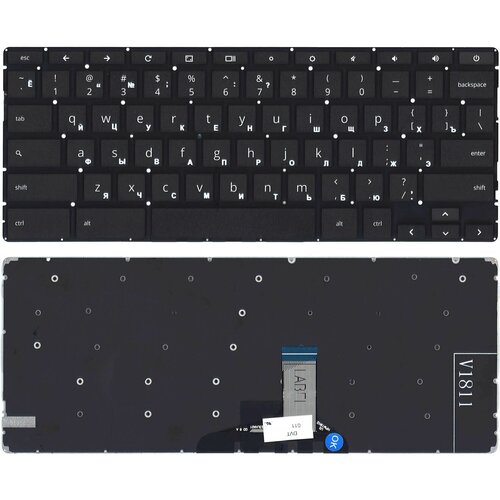 Клавиатура для ноутбука HP Chromebook 14A-NA Series, черная