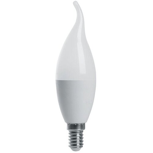 Лампа светодиодная LED 13вт Е14 дневной матовая свеча на ветру | код 38114 | FERON (4шт. в упак.)