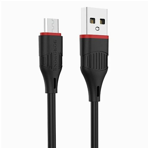 Кабель USB, micro USB, Borofone BX17 Enjoy, 100 см, черный