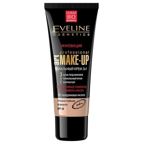 Eveline Cosmetics тональный крем Art Professional Make Up, SPF 10, 30 мл/30 г, оттенок: натуральный, 1 шт.