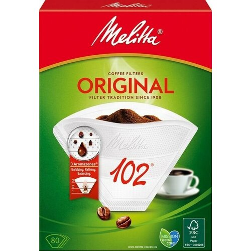 Фильтры для кофе 102 Melitta Original 80 шт. (Из Финляндии)