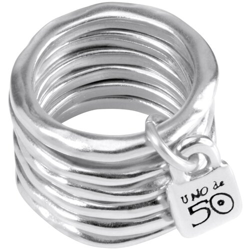 Набор колец UNOde50, размер 17.5, серебряный