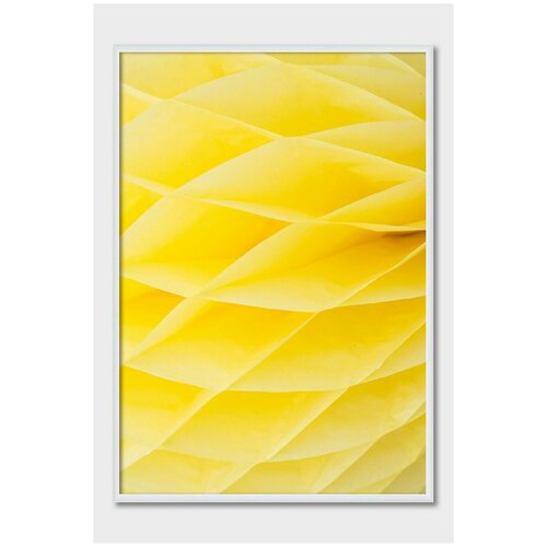 Постер для интерьера Postermarkt, 30х40 см в белой рамке, Желтый #27