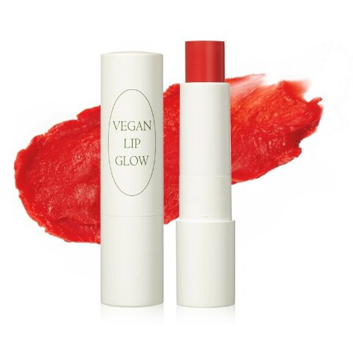 Nacific Vegan Lip Glow 03. Coral Rose Веганский бальзам для губ