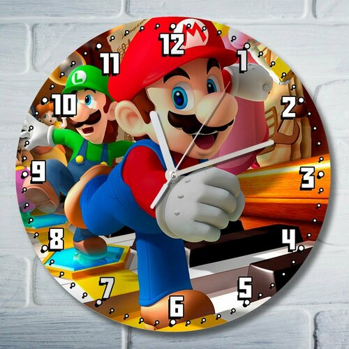 Настенные часы УФ "игра Super Mario Odyssey ( Марио, PS, PC, XBOX SWITCH) - 9006"