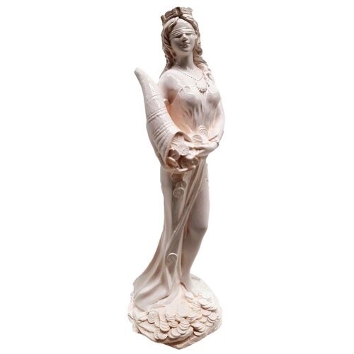 Статуэтка Фортуна Богиня удачи 18 см, гипс, цвет белый