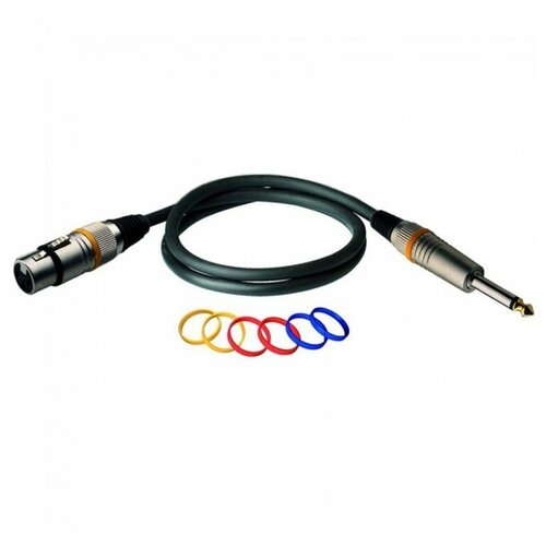 Кабель аудио 1xJack - 1xXLR Rockcable RCL30381 D6 F 1.0 m