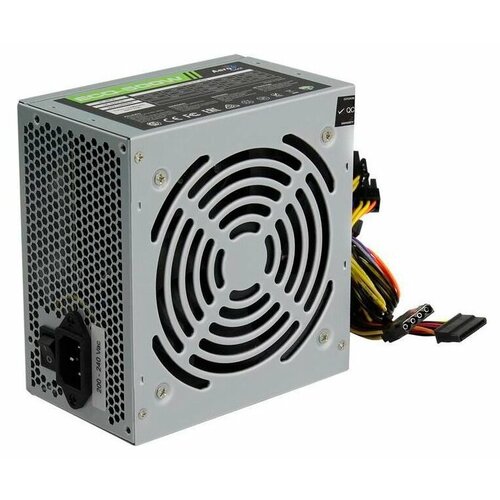 Блок питания Aerocool 500W Retail ECO-500W ATX v2.3 Haswell, fan 12cm, 400mm cable, power cord, 20+4P, 12V 4P, 1x PCI-E 6P, 3x SATA, 2x PATA, 1x FDD