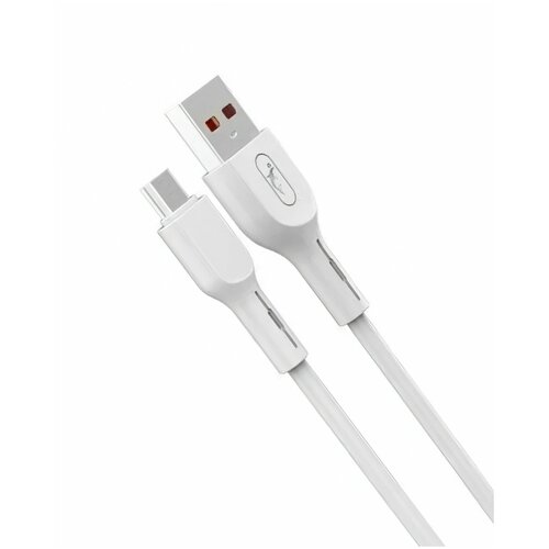 Кабель USB - micro USB Skydolphin 2.4A, длина 1 метр, белый, S58V